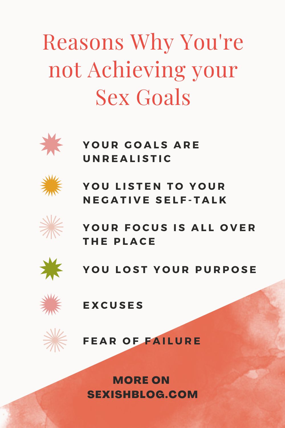 Reasons Why Youre Not Achieving Your Sex Goals Sexish